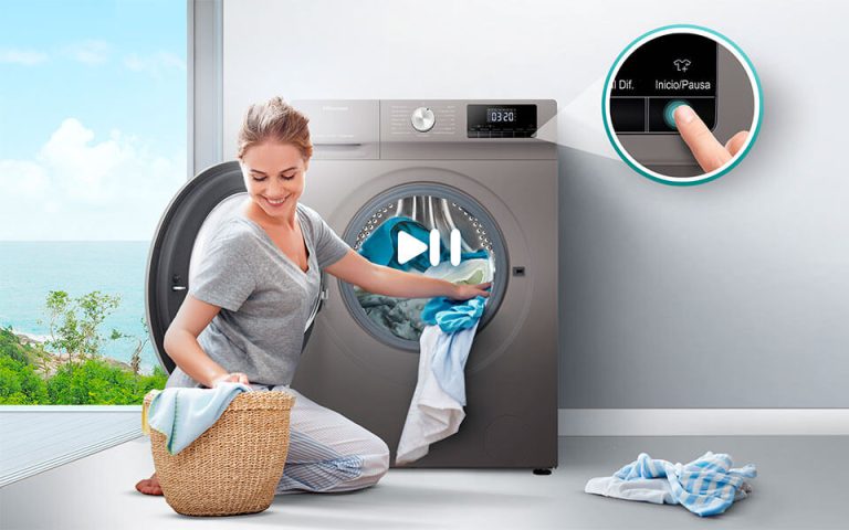 Lavadora WD3Q1042BW FL 10/6kg – Hisense